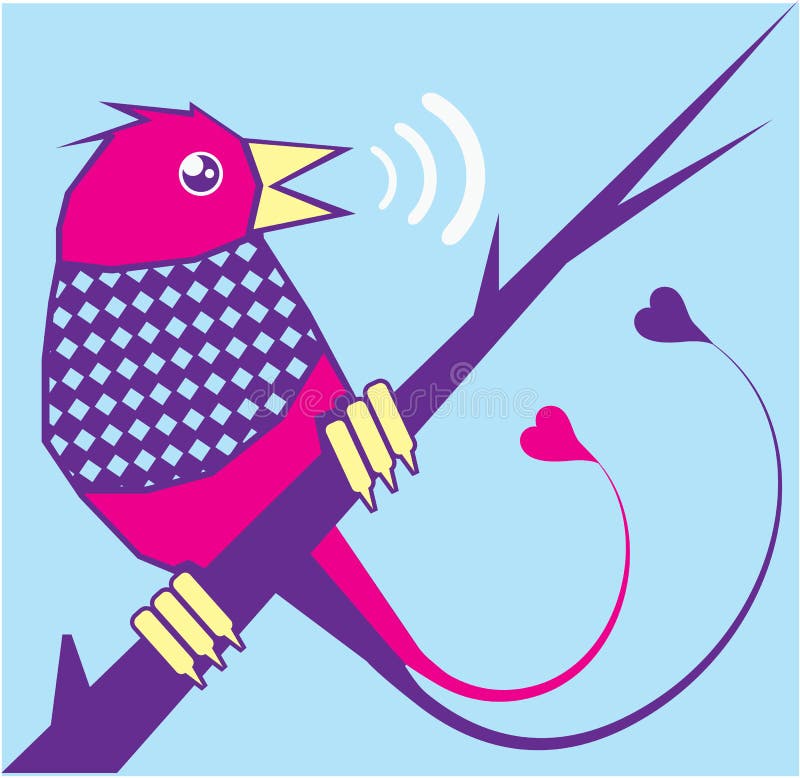 Early Bird singing stock vector. Illustration of singer - 49275632