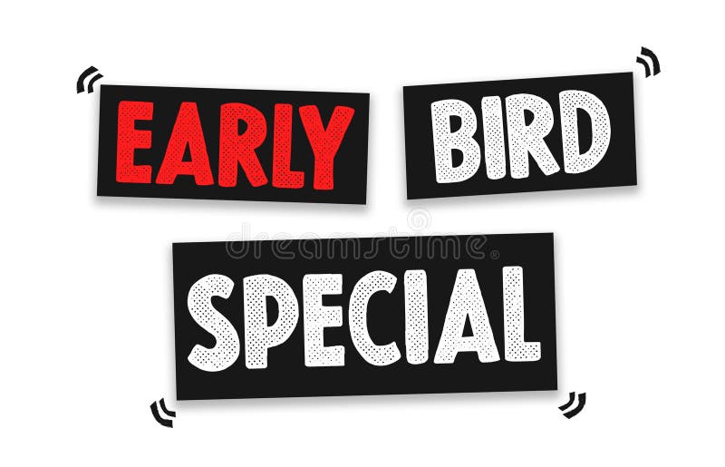 Early Bird Special stock image. Image of rebate, sale - 254513979