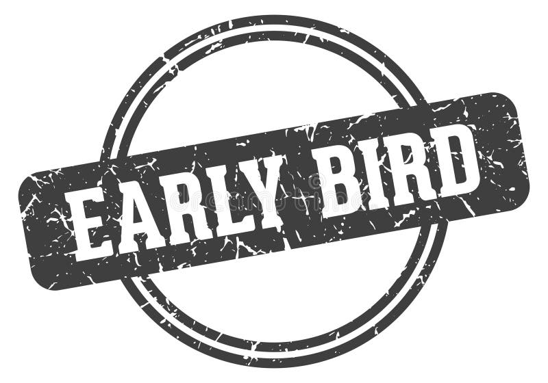 Early bird badge stock vector. Illustration of banner - 100910432