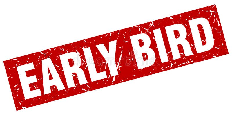 Early bird badge stock vector. Illustration of banner - 100910432