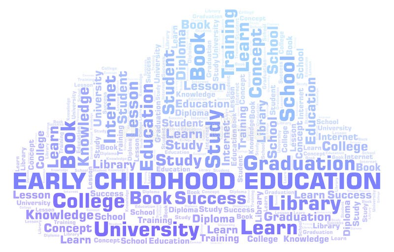 Early Childhood Education Word Cloud. Stock Illustration - Illustration ...