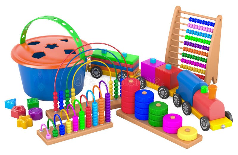 Early Development and Activity Toys Sorting, Stacking. Wooden Toy ...
