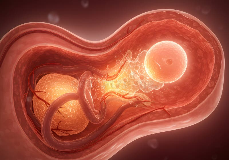 Early Embryo Development Illustration Stock Illustration - Illustration ...