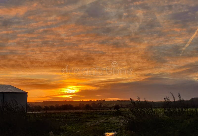 Early golden hour stock image. Image of sunset, sunrise - 136327709