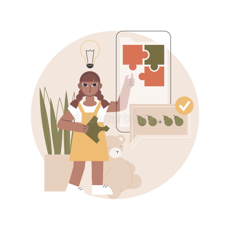 Early Learning App Abstract Concept Vector Illustration. Stock ...