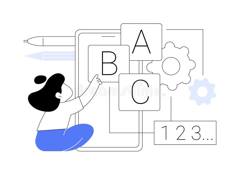 Early Learning App Abstract Concept Vector Illustration. Stock Vector ...