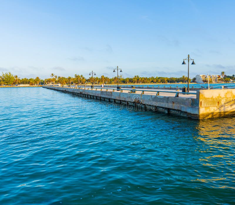 Early Light on the Edward B. Knight Pier Stock Photo - Image of america ...
