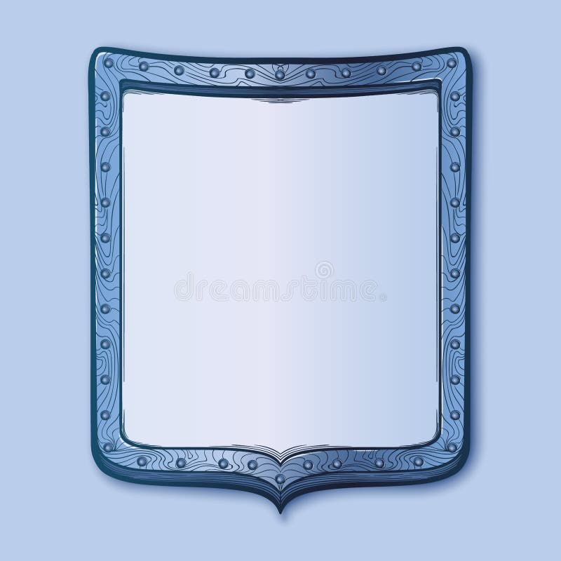 Early Medieval Rectangular or French Shield. Stock Vector ...