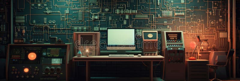 Early Microcomputer Room from the with Hobbyistbuilt Machines Stock ...