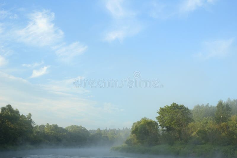 Early morning stock image. Image of nature, steaming, mist - 912249