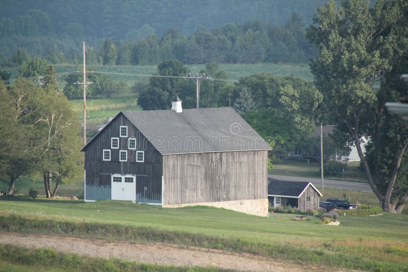 Morning barn stock photo. Image of sunlight, glows, early - 66317156