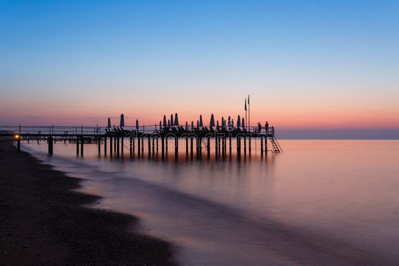 Early morning on the beach stock photo. Image of clear - 57907862