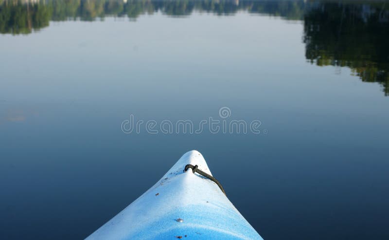 Early Morning Kayak stock image. Image of paddle, blue - 11000393
