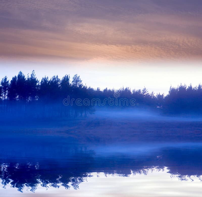 Early morning on lake stock photo. Image of lake, soft - 18237924
