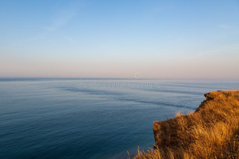 Early Morning Ocean View, on the Isle of Wight Stock Photo - Image of ...