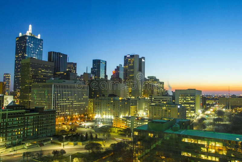 Skyline of City of Dallas, Texas Editorial Stock Photo - Image of city ...
