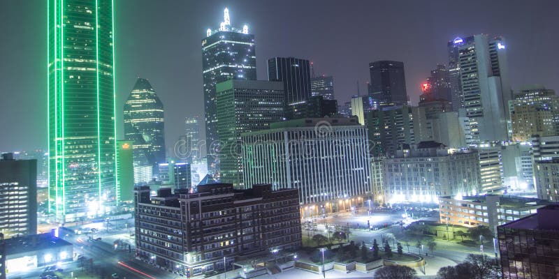 Early Morning Over Dallas, Texas Editorial Stock Photo - Image of ...