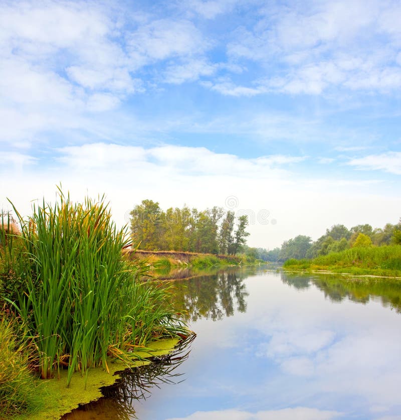 Early morning on river stock photo. Image of fresh, atmosphere - 18037648