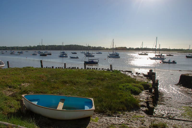 Early Morning on the River Deben in Suffolk Stock Image - Image of ...