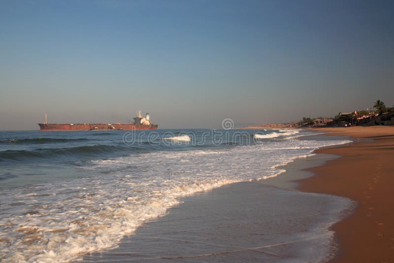 Early Morning River Princess Stock Image - Image of margao, boat: 4312749