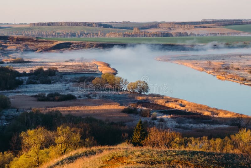 Early Morning in Russian Province. Stock Photo - Image of dawn, sunrise ...