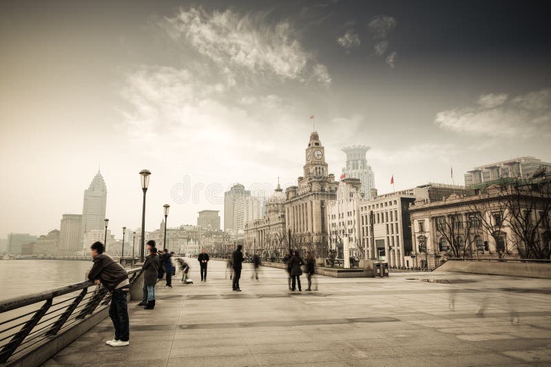 Early morning of shanghai stock image. Image of shanghai - 29418159