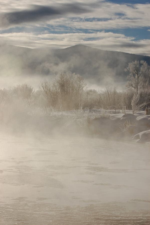 Early Morning Steam on the River Stock Photo - Image of chilly, yampa ...