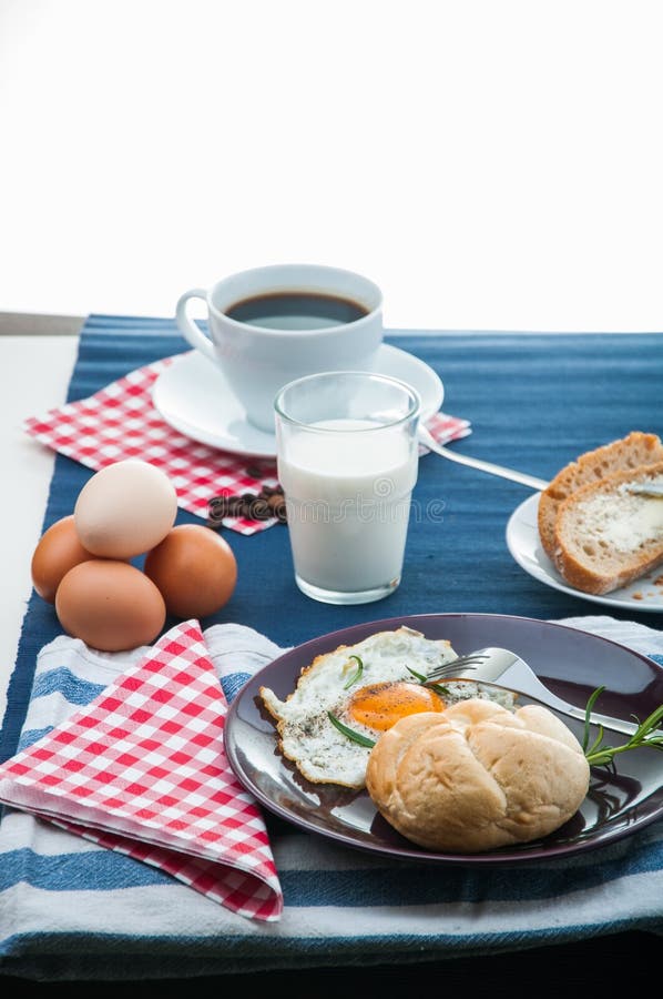 Early Morning in Traditional Kitchen Stock Image - Image of breakfast ...