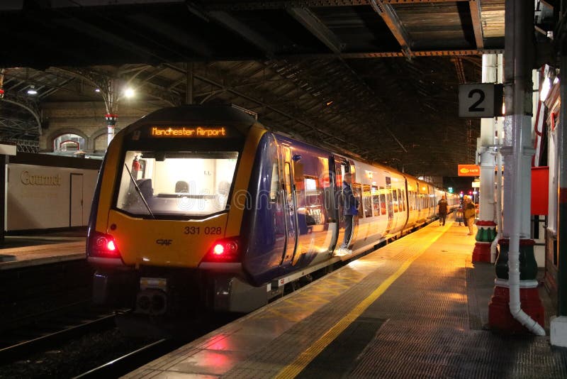 Early Morning Commuter Train at Sunrise. Stock Image - Image of morning ...