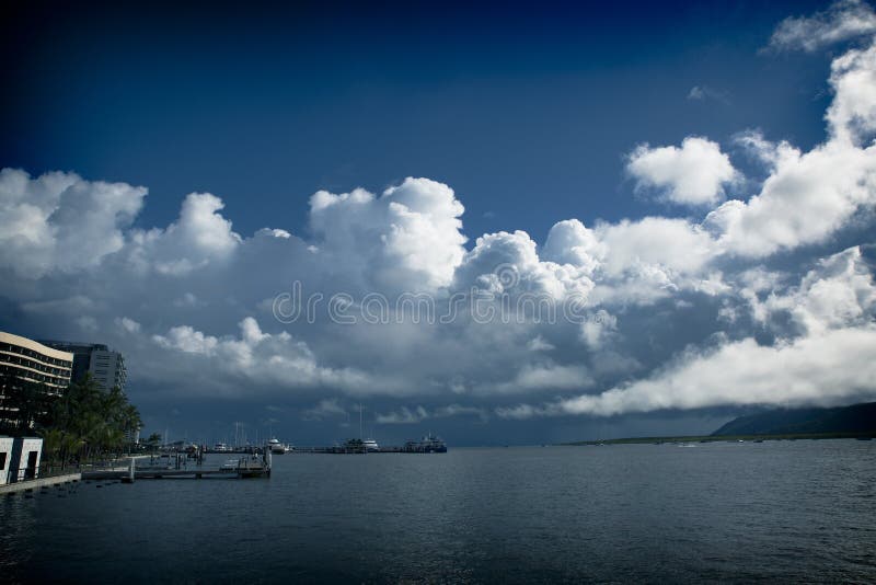 Early Morning in Trinity Inlet Stock Image - Image of great, tropical ...