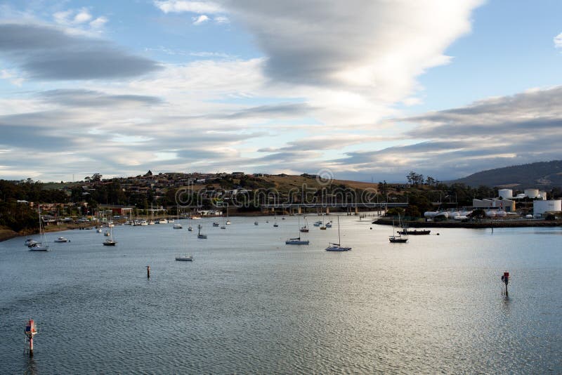 Early Morning View of the Mersey River Devonport Stock Photo - Image of ...