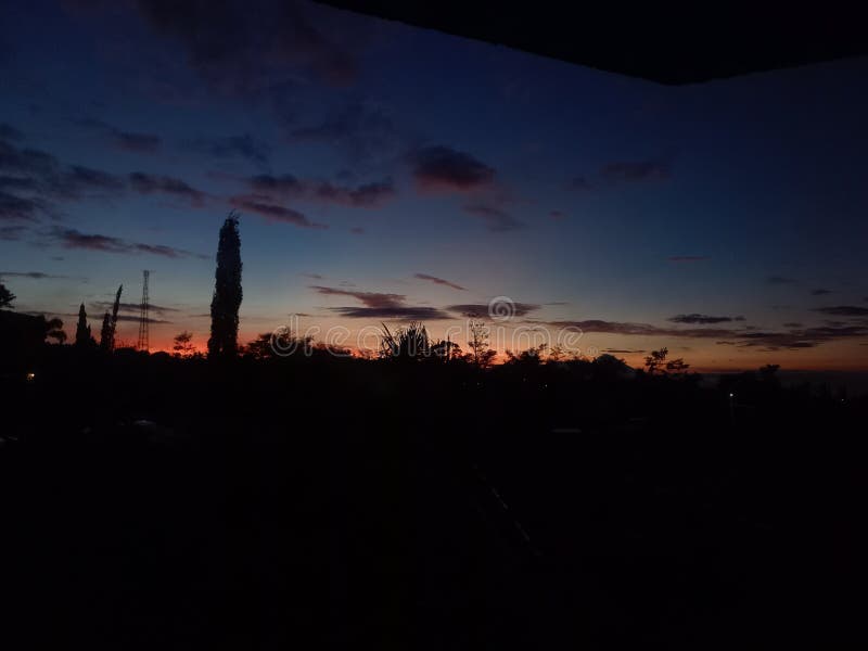 Early Morning View Wait for the Sunrise Stock Image - Image of ...