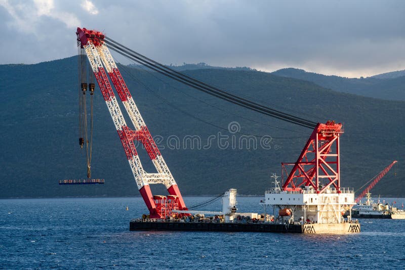 Early Phase of Peljesac Bridge Construction in Croatia Featuring ...