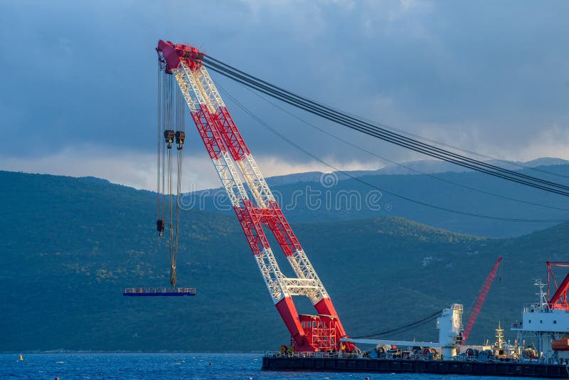 Early Phase of Peljesac Bridge Construction in Croatia Featuring ...