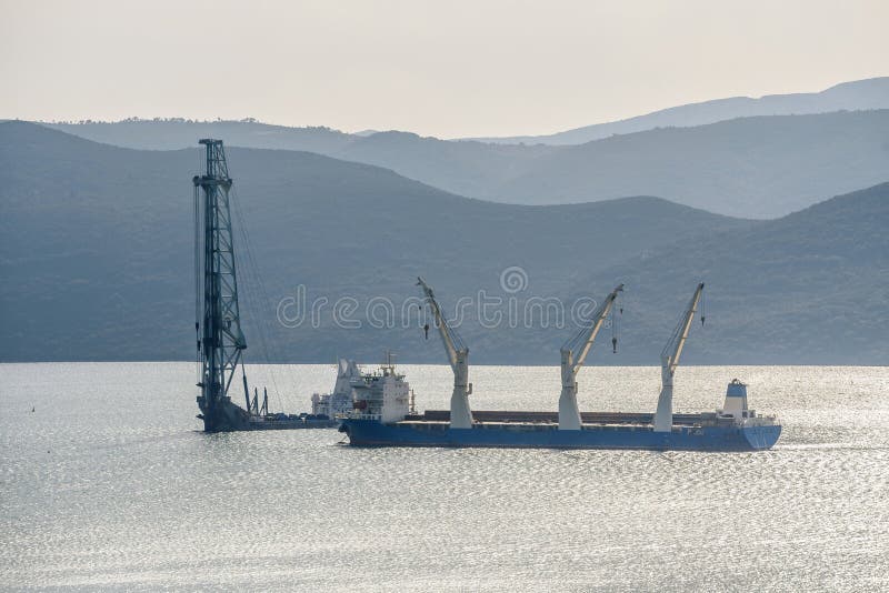 Early Phase of Peljesac Bridge Construction in Croatia Featuring ...