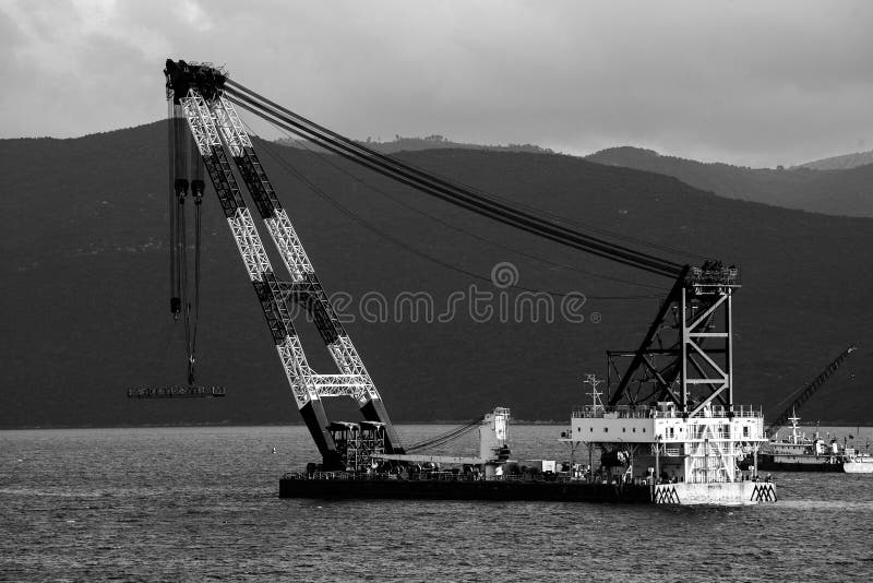 Early Phase of Peljesac Bridge Construction in Croatia Featuring ...