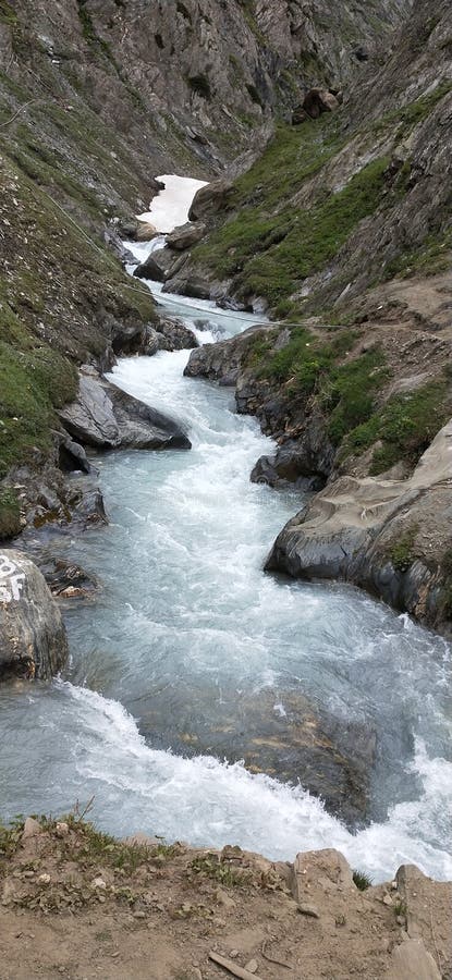 Early Phase of River through Deep Valley Stock Image - Image of valley ...