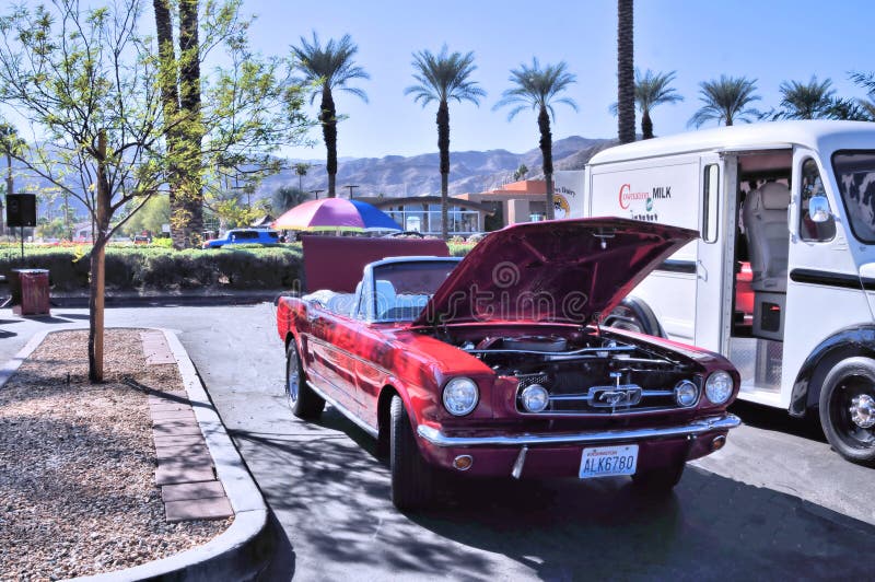 Early Red Ford Mustang Convertible Editorial Stock Image - Image of ...