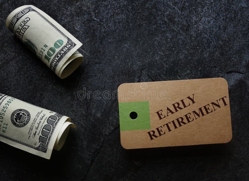 Early retirement message stock image. Image of retire - 154904769