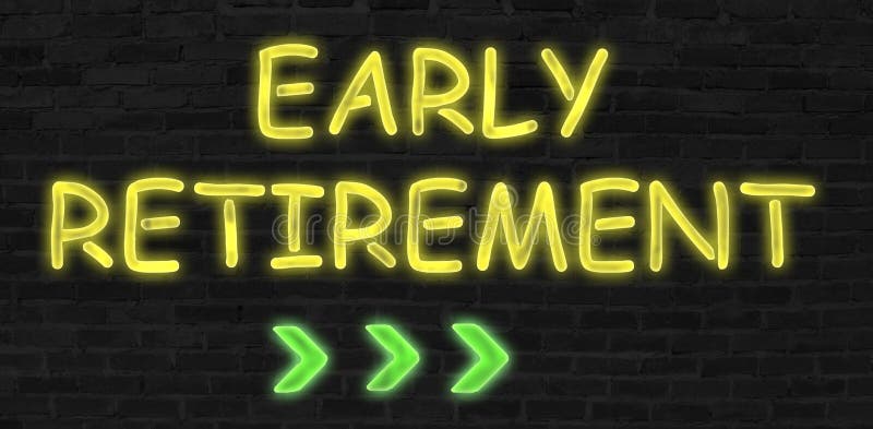 Early retirement concept stock photo. Image of risk - 111125602