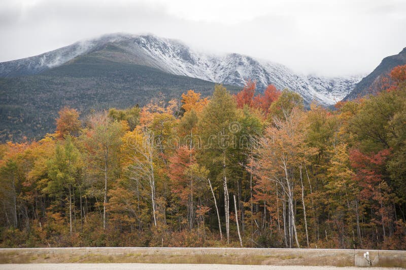 Early snow stock photo. Image of snow, autumn, colorful - 54319160