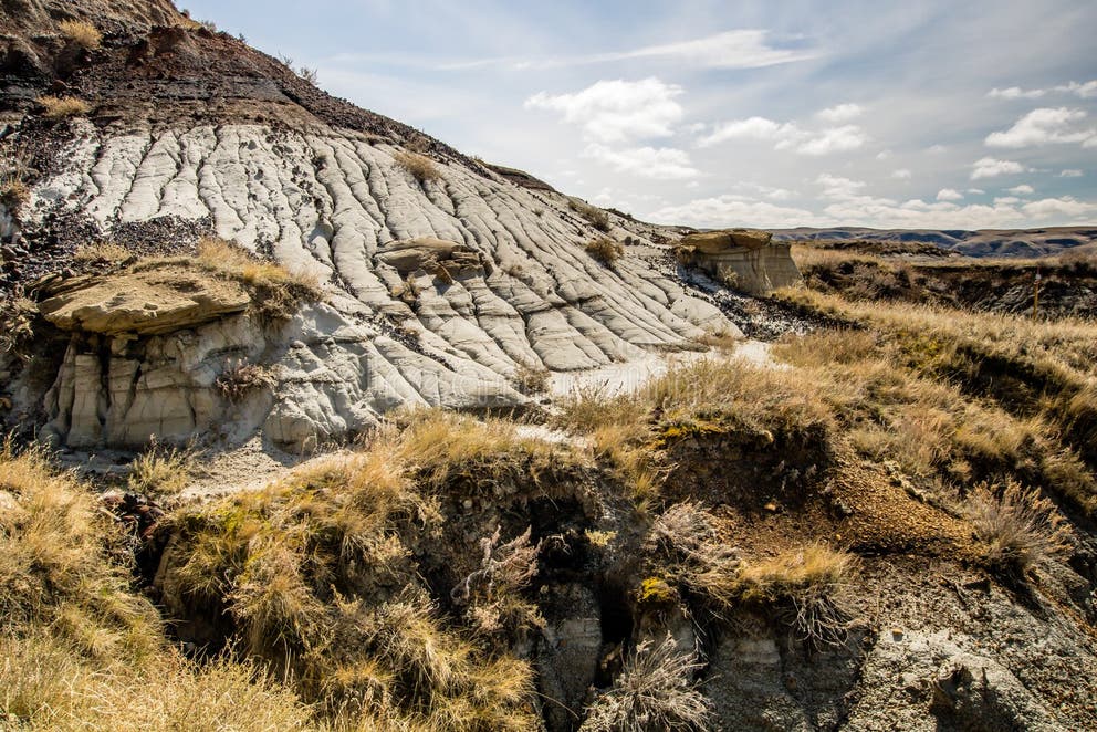 Early in the Spring, Badlands. Drumheller Alberta, Canada Stock Image ...