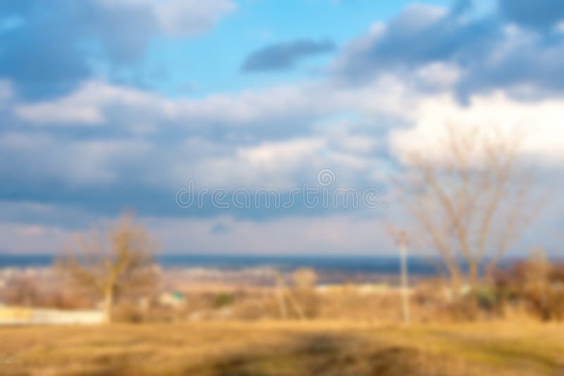 Early Spring Cityscape with Beautiful Rain Clouds Stock Photo - Image ...