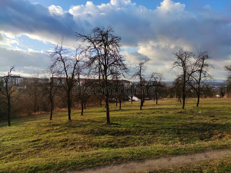 Early Spring with Cloudy Days Stock Photo - Image of early, sunnyday ...