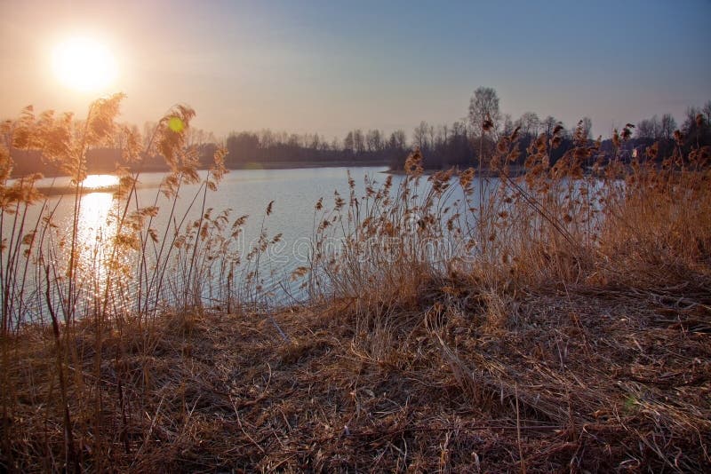 Early spring landscape stock photo. Image of sunrise - 54001760