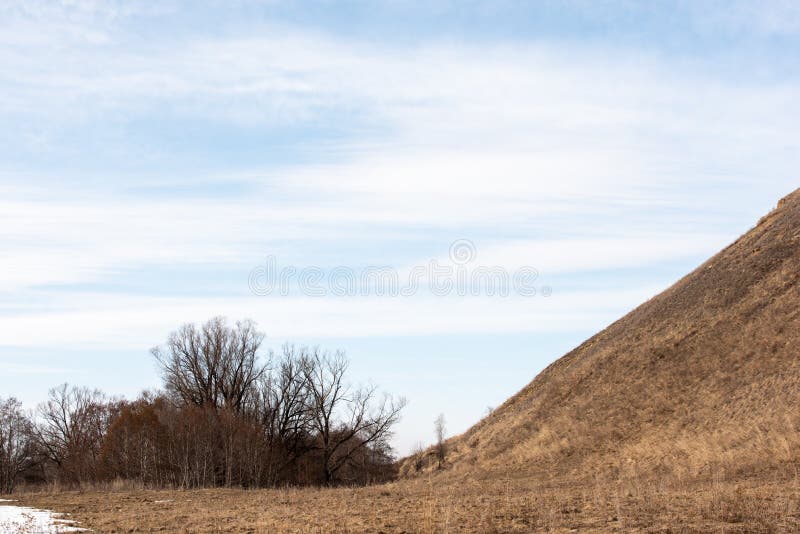 Early Spring. Landscape of Early Spring, Snow Begins To Melt, Fields ...
