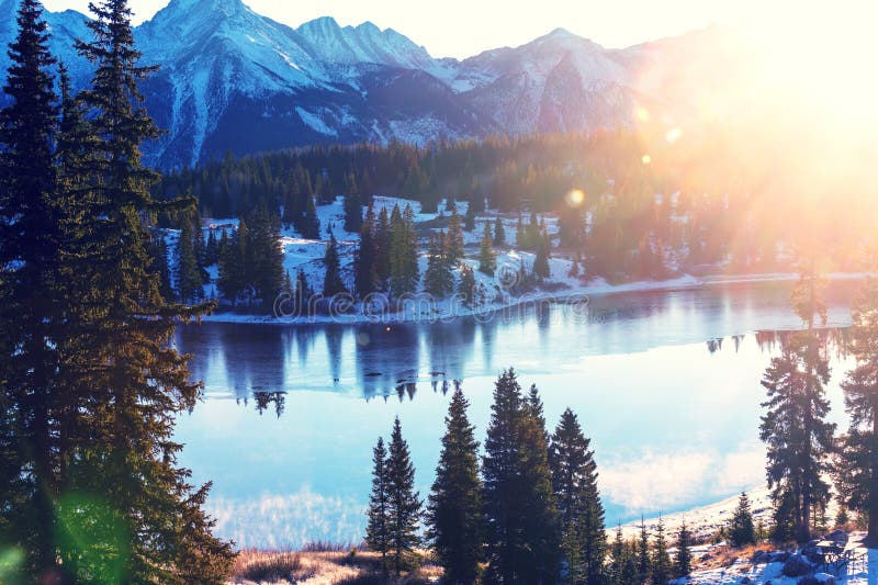 Early spring in mountains stock image. Image of recreation - 277348057