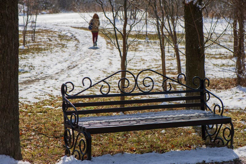 Early spring in the park stock photo. Image of climate - 227785090