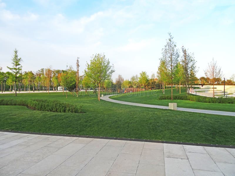 Early spring park stock image. Image of tree, beautiful - 198578915
