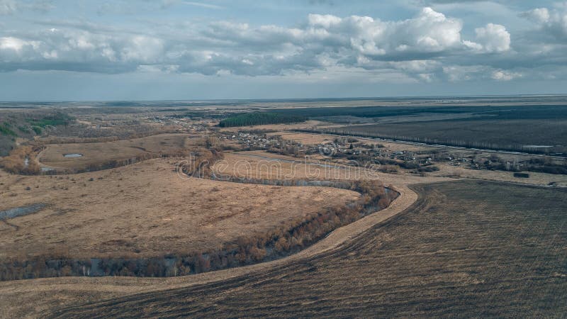 Early Spring on the River in High Water Stock Image - Image of climate ...